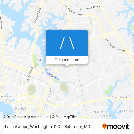 How to get to Lens Avenue, Norfolk by bus or train?