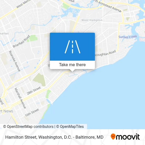 ¿Cómo llegar a Hamilton Street, Hampton en autobús?