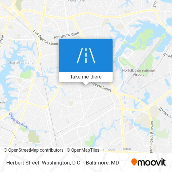 ¿Cómo llegar a Herbert Street, Norfolk en autobús o tren?