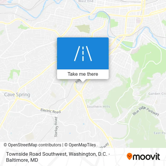 ¿Cómo llegar a Townside Road Southwest, Roanoke en autobús o tren?