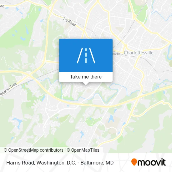¿Cómo llegar a Harris Road, Charlottesville en autobús o tren?