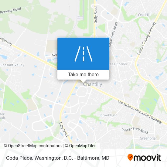 ¿Cómo llegar a Coda Place, Fairfax County en autobús, metro o tren?
