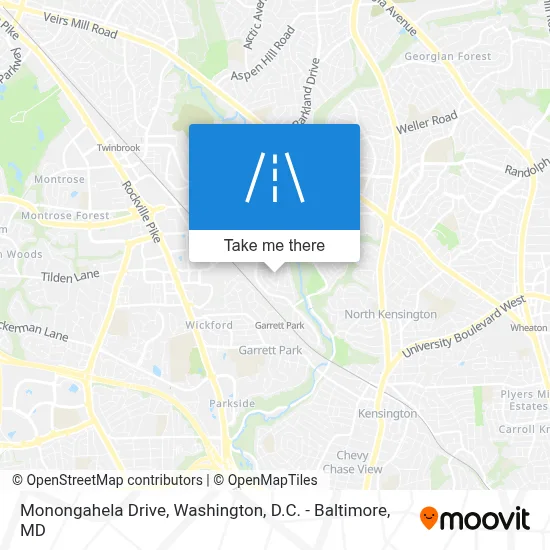 ¿Cómo llegar a Monongahela Drive, Montgomery County en autobús, metro o ...