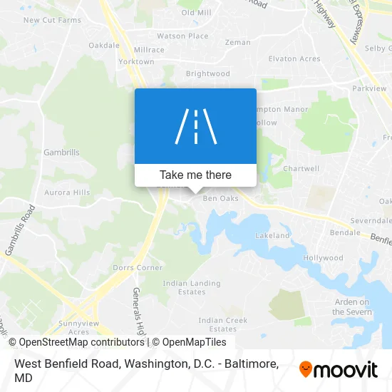 How to get to West Benfield Road, Severna Park by bus?