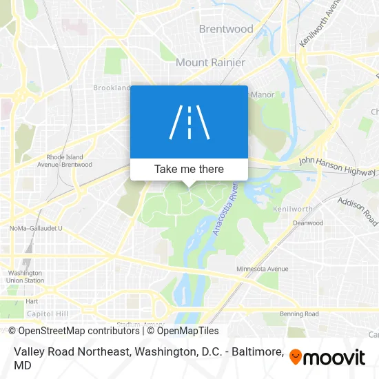 ¿Cómo llegar a Valley Road Northeast, Washington en autobús o metro?