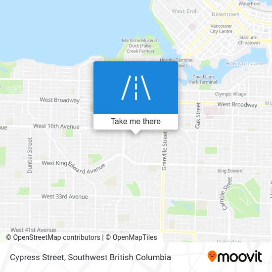 How to get to Cypress Street, Vancouver by bus or SkyTrain?