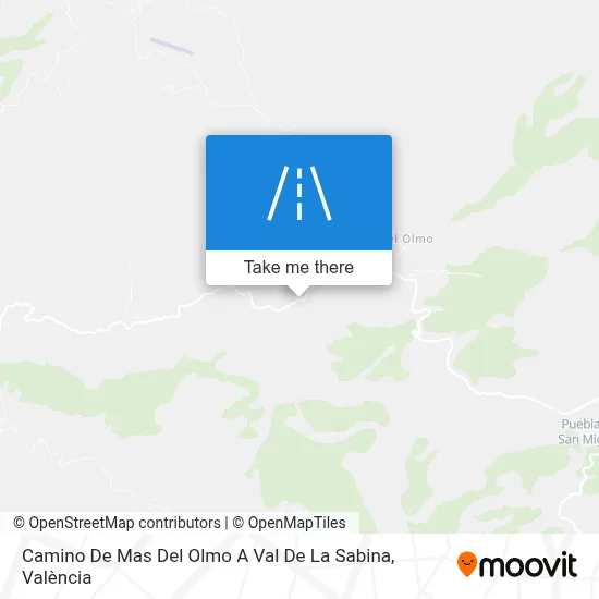 How to get to Camino De Mas Del Olmo A Val De La Sabina, Ademuz by