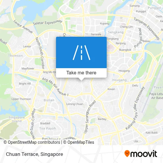How to get to Chuan Terrace, Southeast by bus or metro?