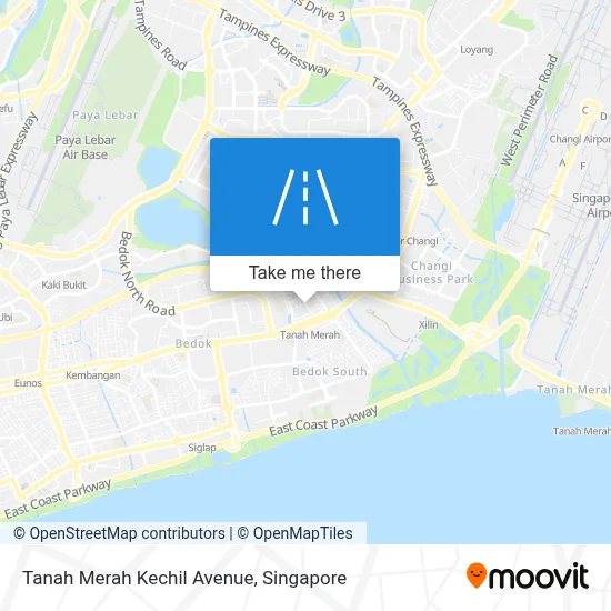 How to get to Tanah Merah Kechil Avenue, Southeast by bus or metro?