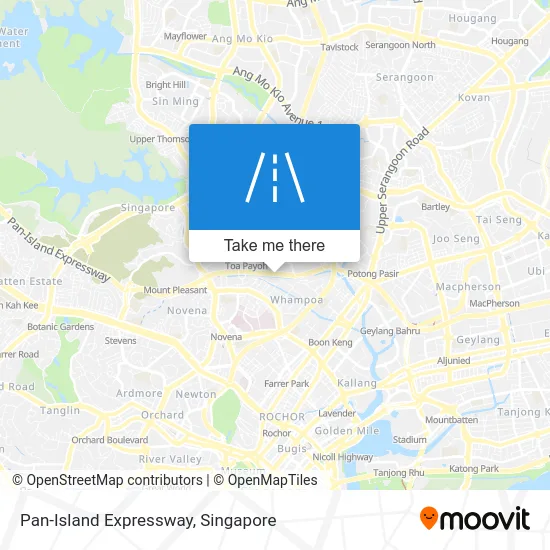 How to get to Pan-Island Expressway, Singapore by bus, metro or MRT & LRT?