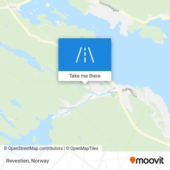 How to get to Revestien, Bamble by bus or train?