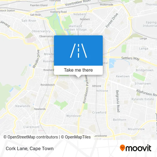 How to get to Cork Lane, Wynberg by train or bus?