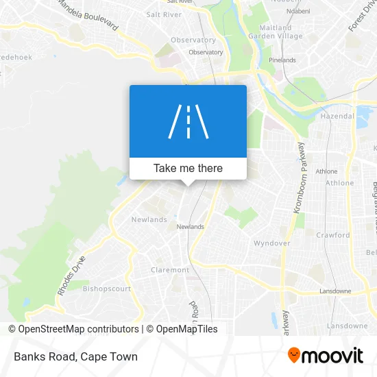 How to get to Banks Road, Wynberg by train or bus?