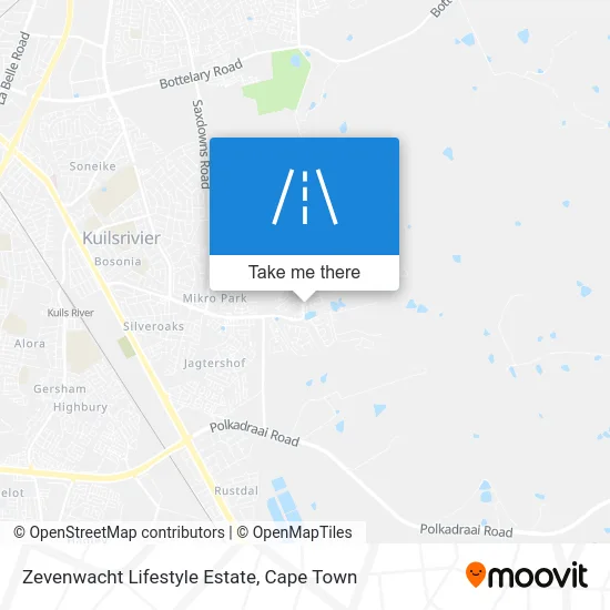 How to get to Zevenwacht Lifestyle Estate, Stellenbosch by train or bus?