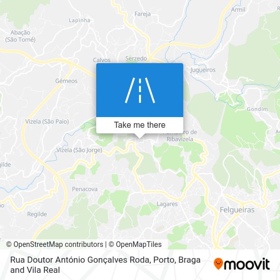 Como chegar ao Rua Doutor António Gonçalves Roda, Felgueiras por autocarro?