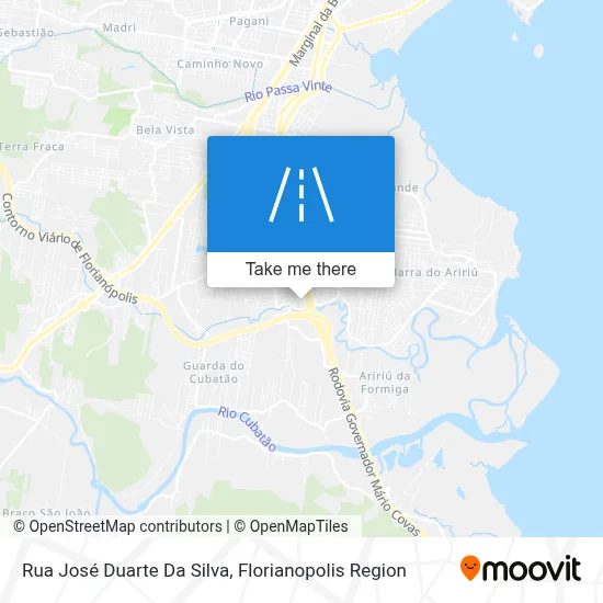 How to get to Rua José Duarte Da Silva, Palhoça by bus?