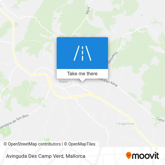 How to get to Avinguda Des Camp Verd, Menorca by