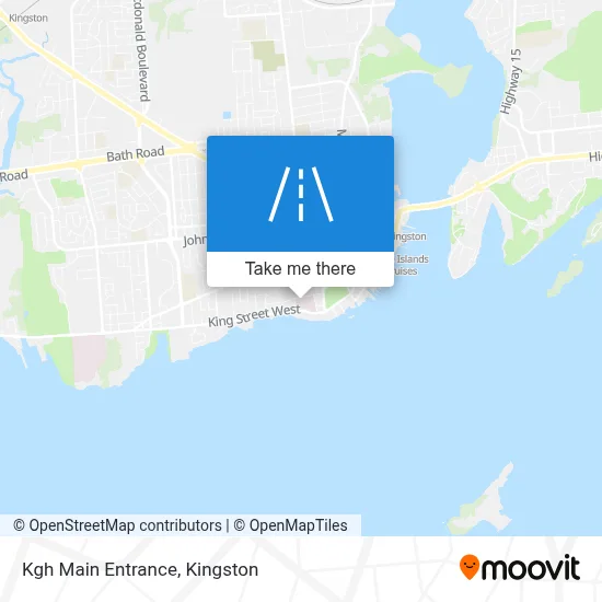 How to get to Kgh Main Entrance, Kingston by bus?