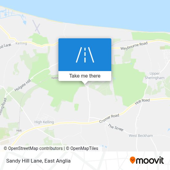 How to get to Sandy Hill Lane in North Norfolk by Bus?