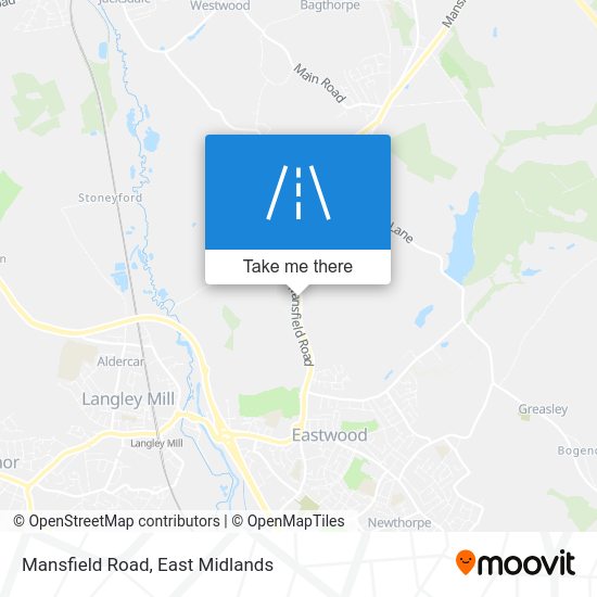 How to get to Mansfield Road in Broxtowe by Bus or Train?