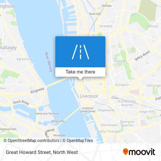 How to get to Great Howard Street, Liverpool by bus or train?