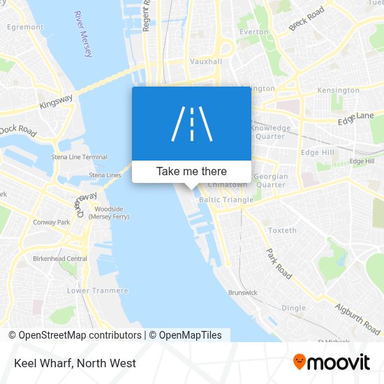 How to get to Keel Wharf, Liverpool by bus or train?