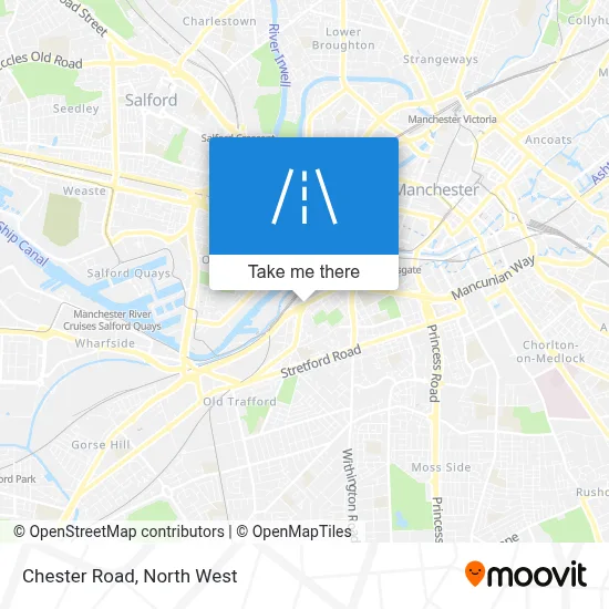 How to get to Chester Road, Manchester by bus, light rail or train?