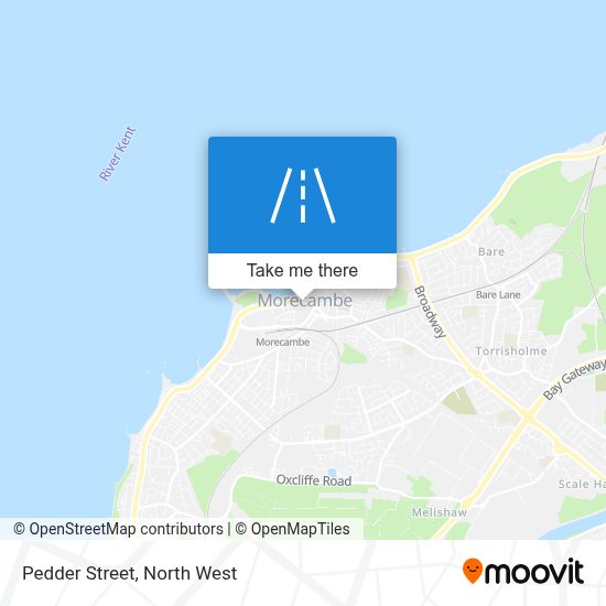 How to get to Pedder Street, Morecambe by bus or train?