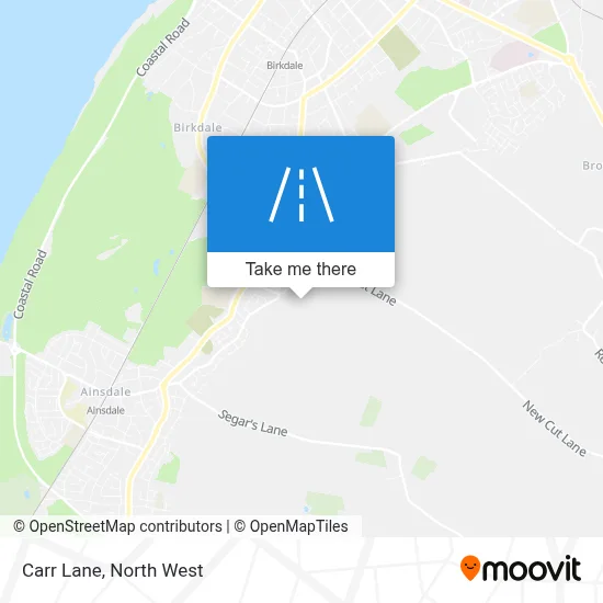 How to get to Carr Lane, Southport by bus or train?