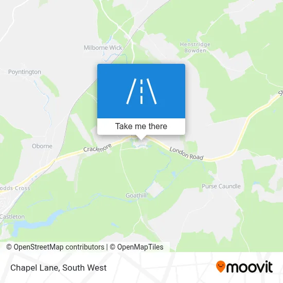 How to get to Chapel Lane, Milborne Port by bus or train?