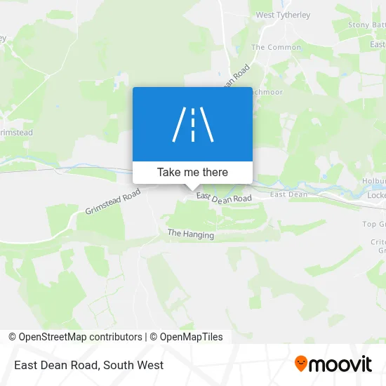 How to get to East Dean Road, West Tytherley by bus or train?