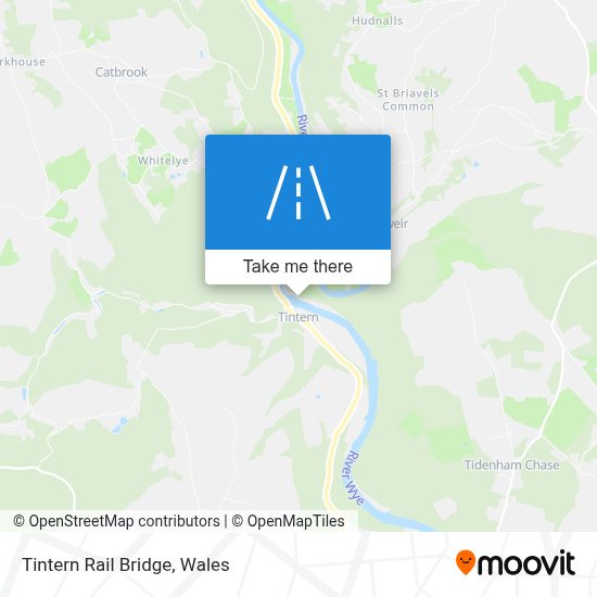 How to get to Tintern Rail Bridge, Wales by bus?