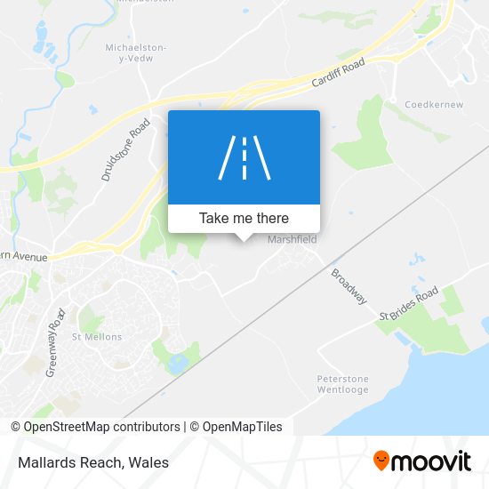 How to get to Mallards Reach, Newport by bus or train?