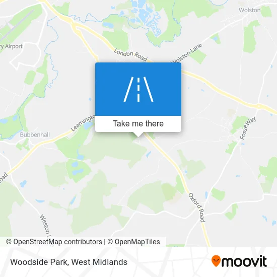 How to get to Woodside Park, Ryton-On-Dunsmore by bus?