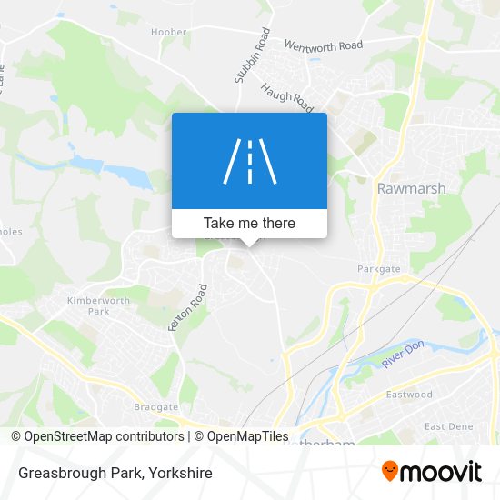 How to get to Greasbrough Park, Rotherham by bus, train or light rail?