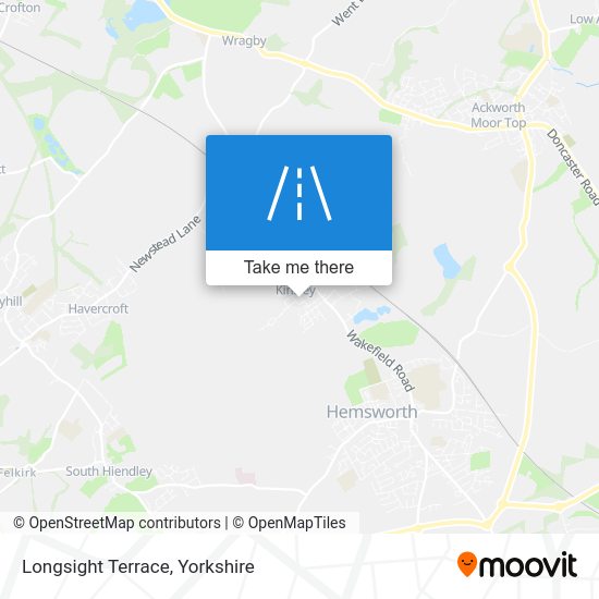 How to get to Longsight Terrace, Hemsworth by bus or train?