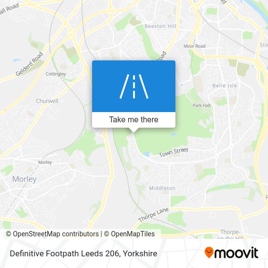 Find the best routes to Definitive Footpath Leeds 206