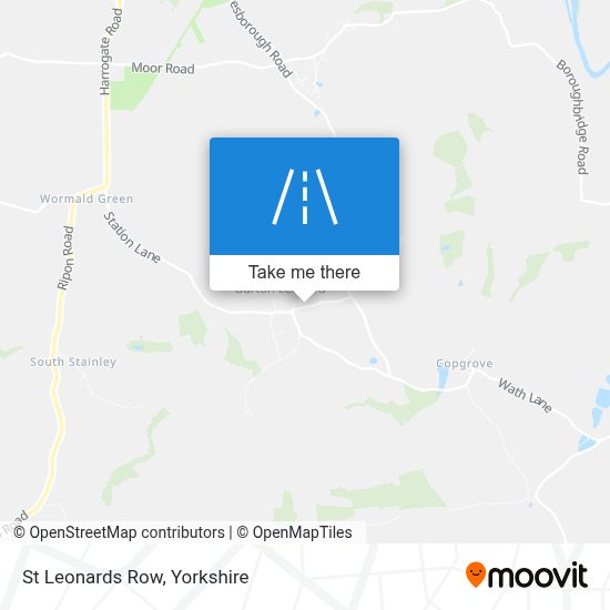 How to get to St Leonards Row, Burton Leonard by Bus or Train?