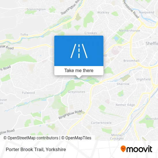 How to get to Porter Brook Trail, Sheffield by bus, train or light rail?