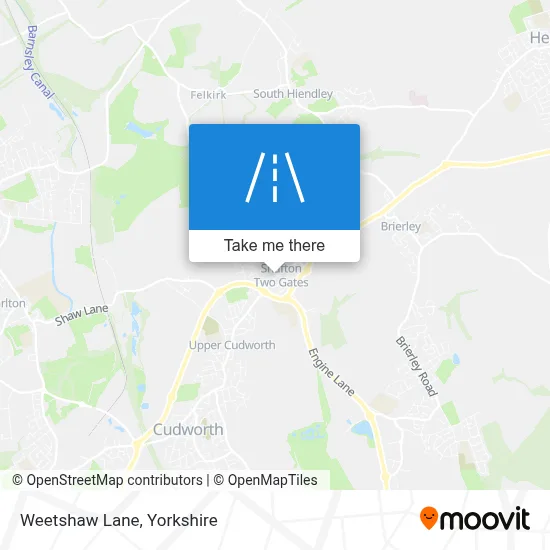 How to get to Weetshaw Lane, Shafton by bus or train?