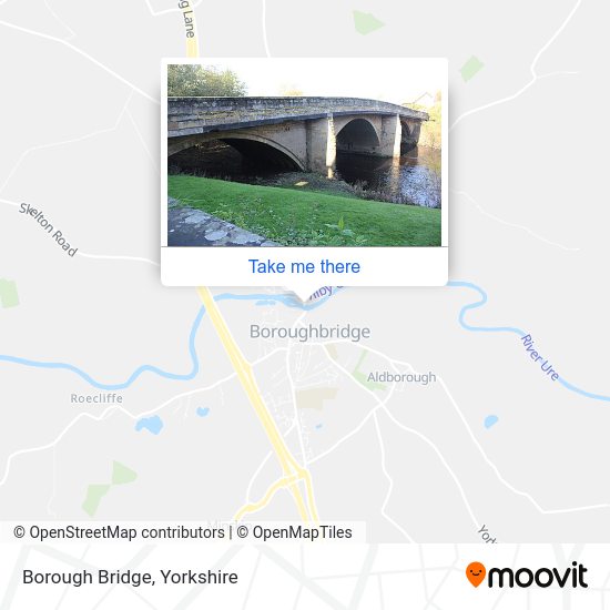 How to get to Borough Bridge, Langthorpe by bus or train?