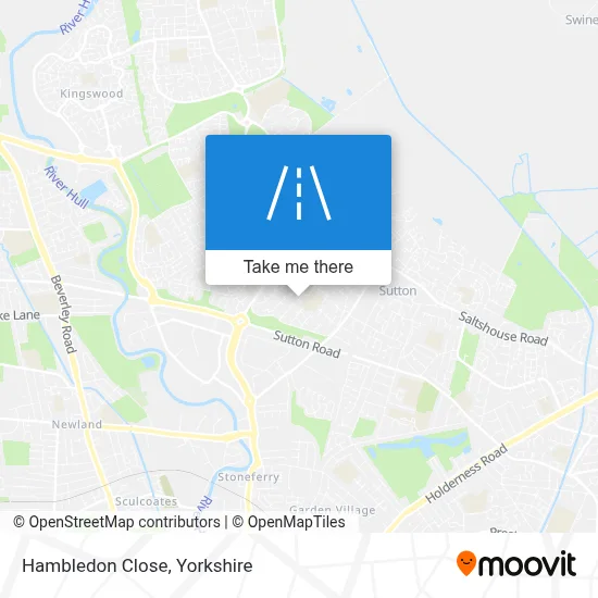 How to get to Hambledon Close, Hull by bus or train?