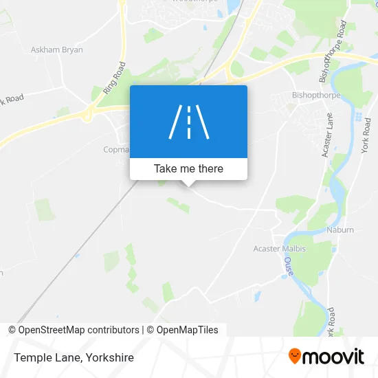 How to get to Temple Lane, Copmanthorpe by bus?