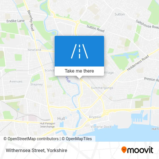 How to get to Withernsea Street, Hull by bus or train?