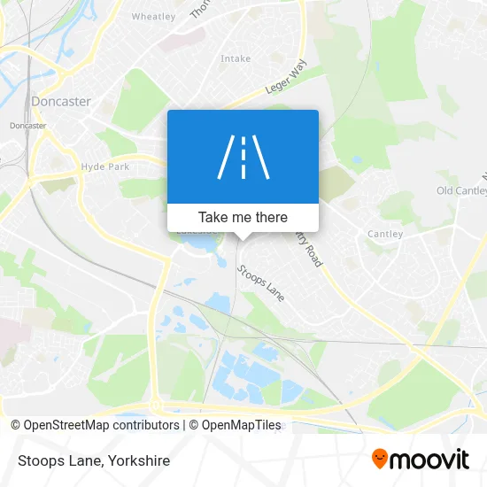 How to get to Stoops Lane, Doncaster by bus or train?