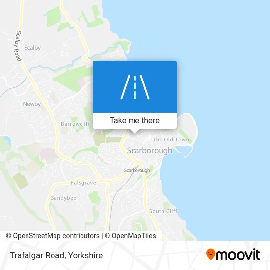 How to get to Trafalgar Road, Scarborough by train or bus?