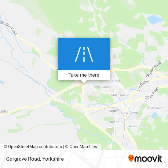 How to get to Gargrave Road, Stirton With Thorlby by bus or train?