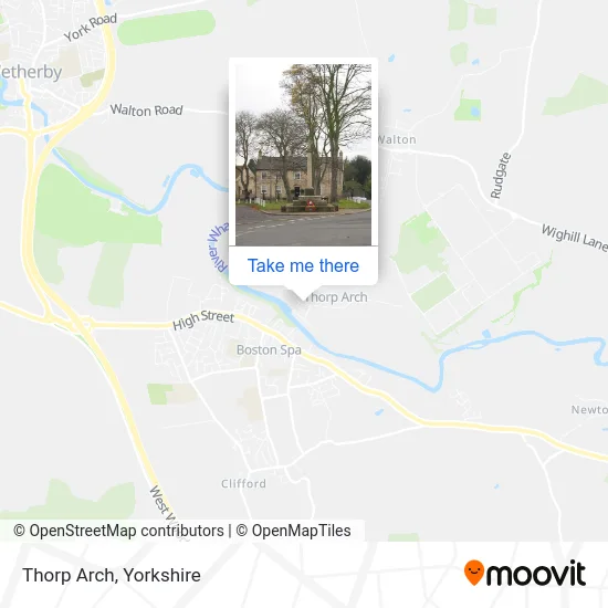 Find the best routes to Thorp Arch