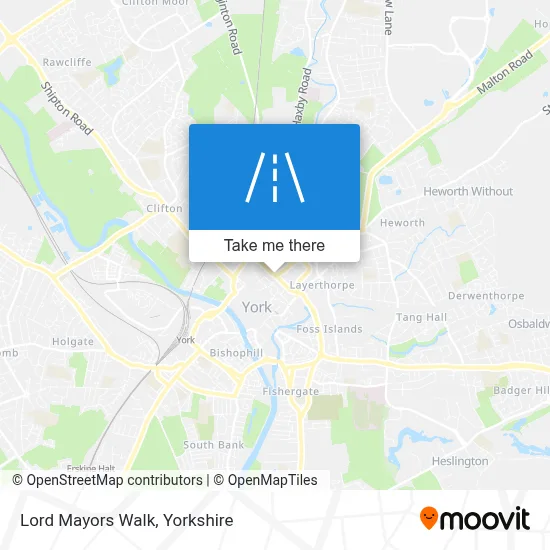 How to get to Lord Mayors Walk, York by bus?