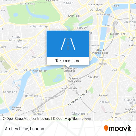 How to get to Arches Lane, Battersea by bus, Tube, train or River Bus?